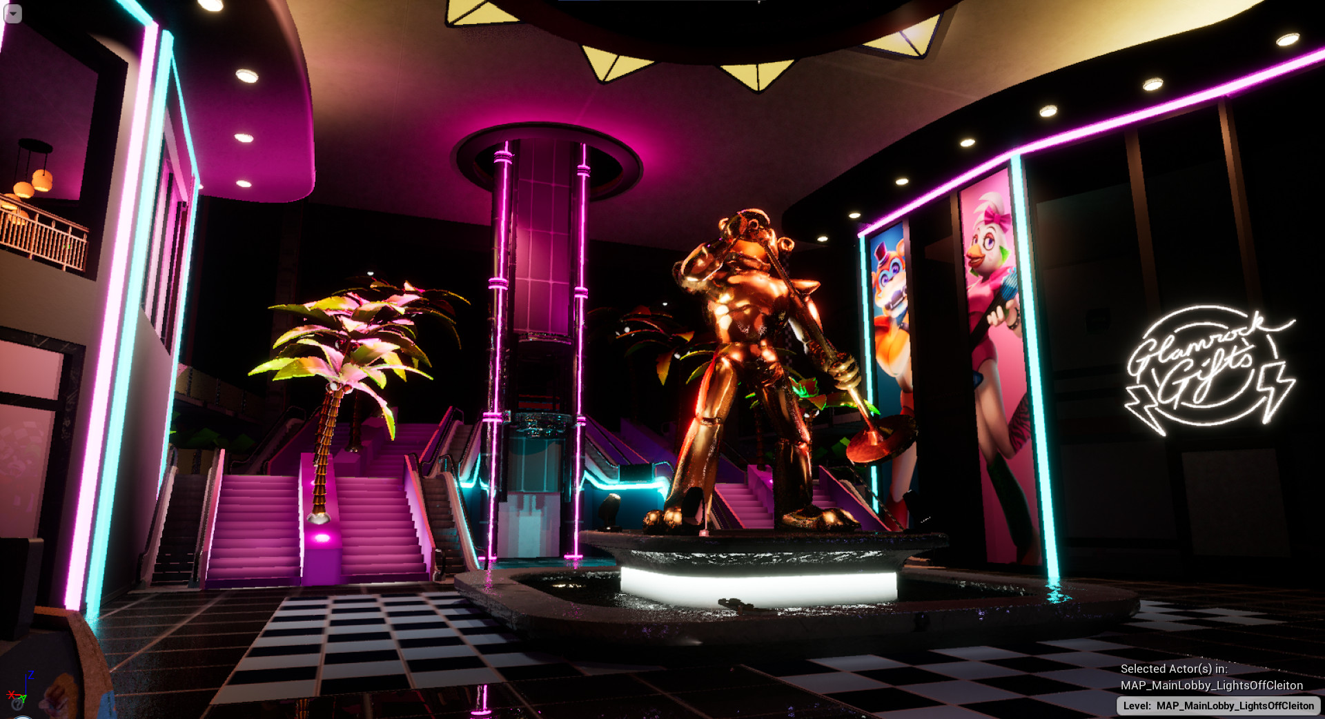 Teaser Trailer Lobby Recreation Work In Progress for Five Nights at ...