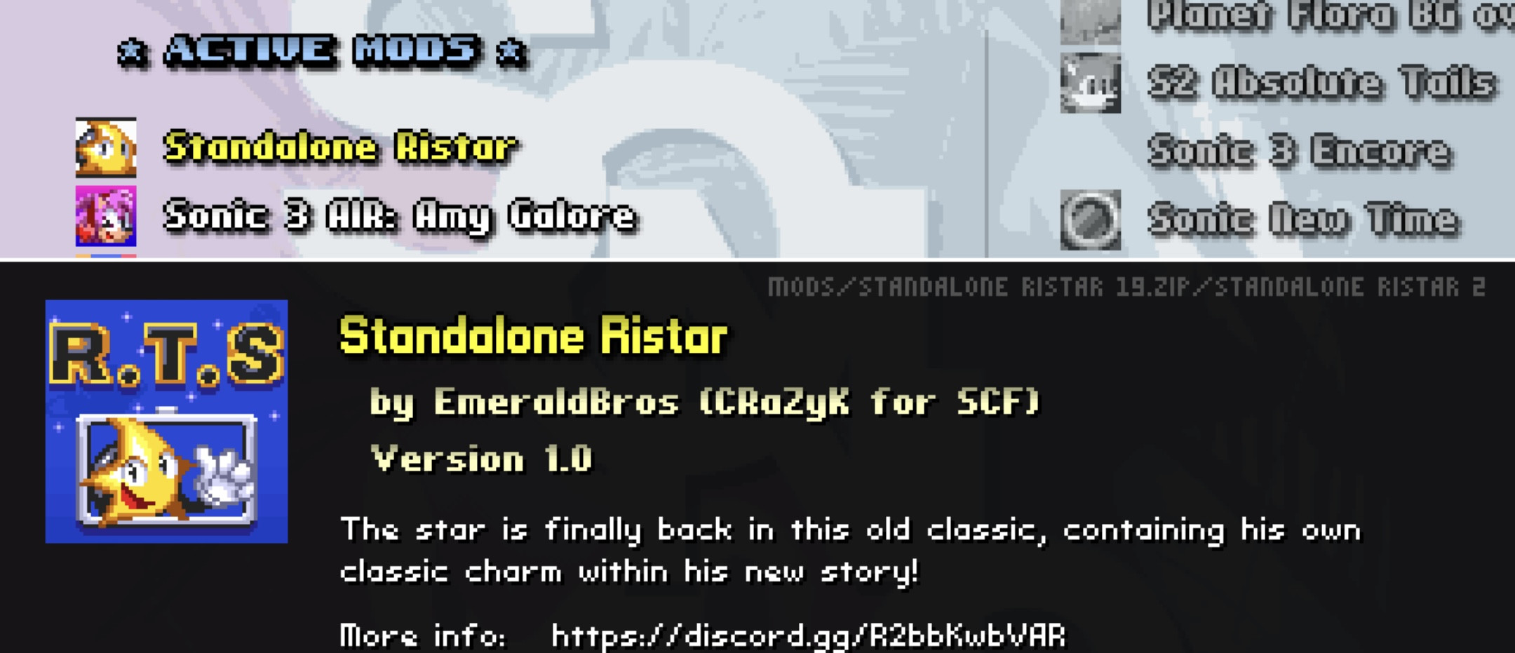 Extra Slot/ Standalone Ristar (General Update) Work In Progress for ...