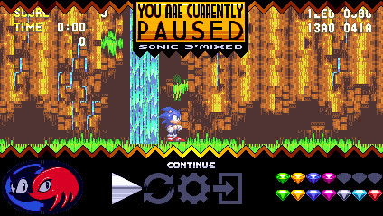 Sonic 3'Mixed Pause Menu (Almost Done) Work In Progress for Sonic 3 A.I ...