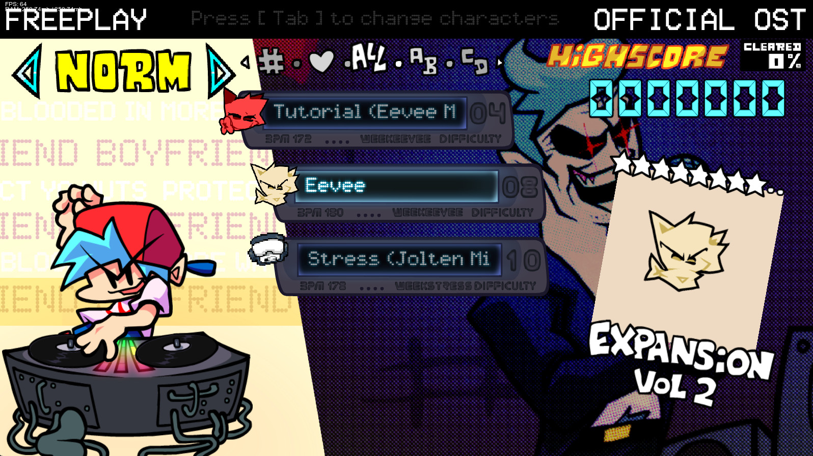 Eevee Funkin' [STRESS JOLTEON MIX UPDATE] Work In Progress for Friday ...