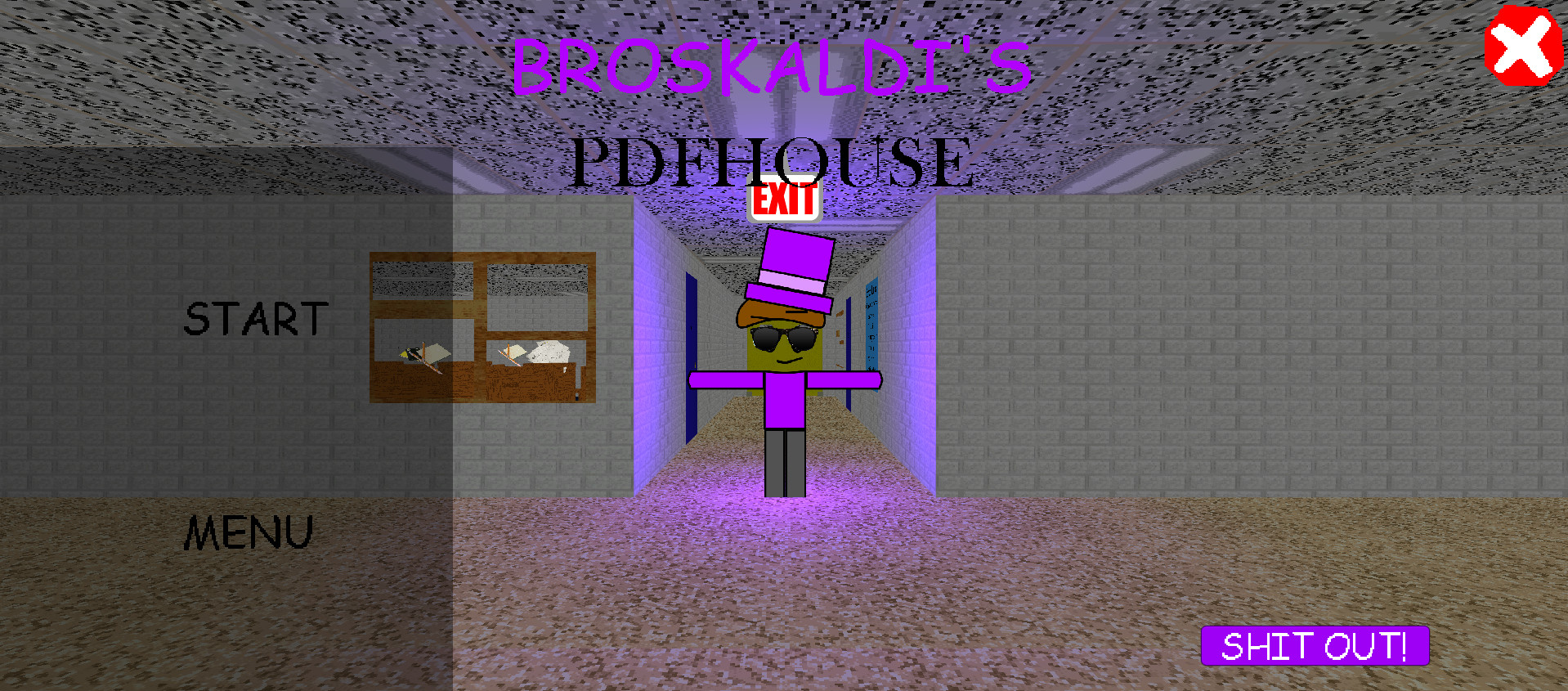 Broskaldi's PDFHouse Reimagined / Remake Work In Progress for Baldi's Basics | Baldi Works In ...