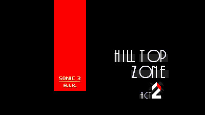 Hill Top Zone Work In Progress for Sonic 3 A.I.R. | S3AIR Works In Progress