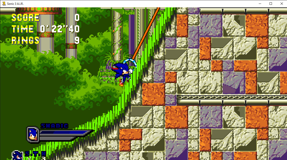 Advance Shadic in Sonic 3 A.I.R-With 3d 2d moveset Work In Progress for ...
