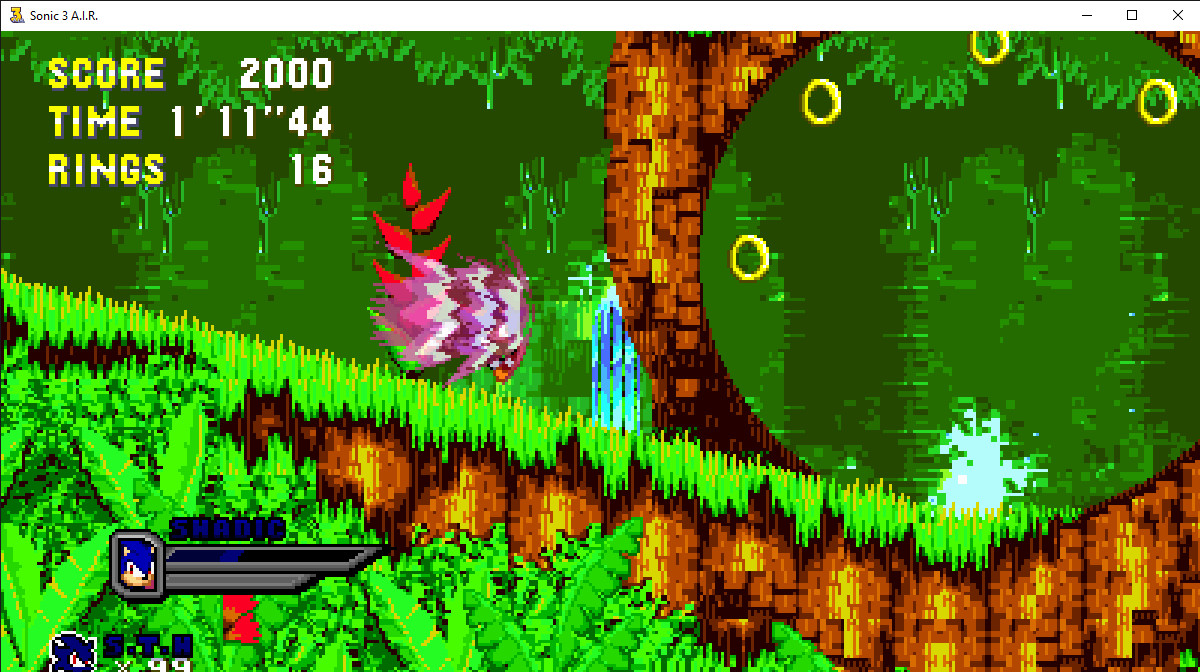 Advance Shadic in Sonic 3 A.I.R-With 3d 2d moveset Work In Progress for ...