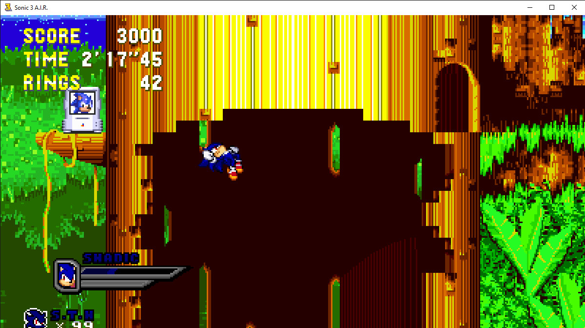 Advance Shadic in Sonic 3 A.I.R-With 3d 2d moveset Work In Progress for ...