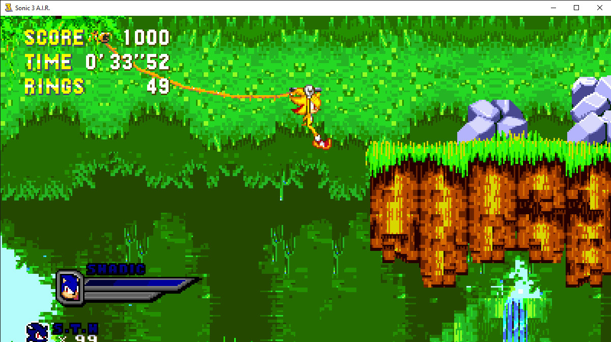 Advance Shadic in Sonic 3 A.I.R-With 3d 2d moveset Work In Progress for ...