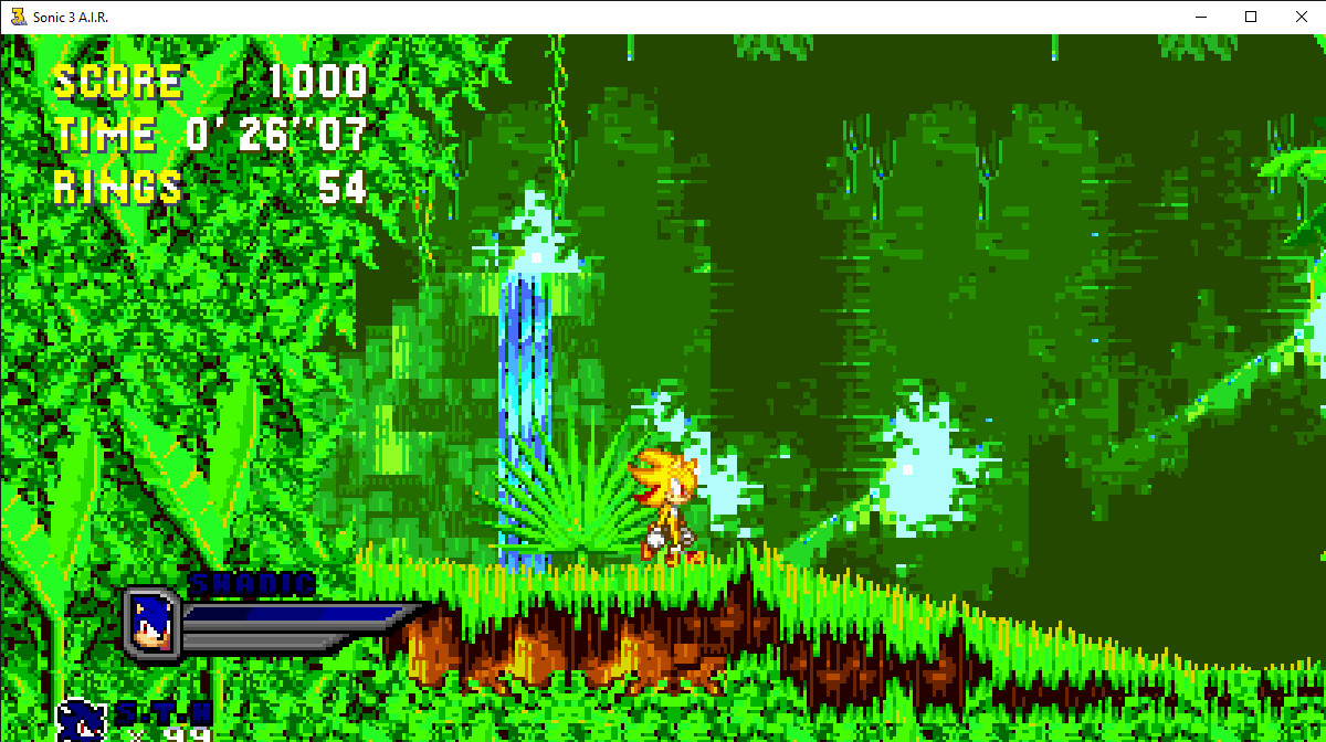 Advance Shadic in Sonic 3 A.I.R-With 3d 2d moveset Work In Progress for ...