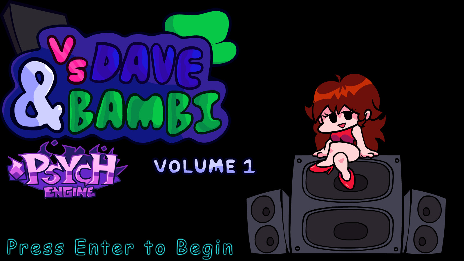 Dave and Bambi Vol 1: Psych Engine Edition Work In Progress for Friday Night Funkin' | FNF Works ...