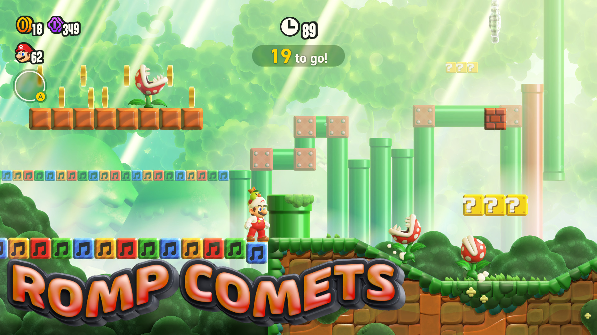 SMBW Prankster Comets+Green Stars Work In Progress for Super Mario Bros ...