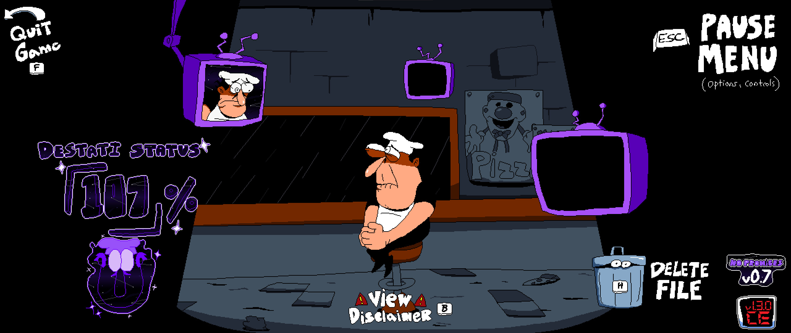 No Promises Legacy - Ultrawide Port Work In Progress for Pizza Tower ...