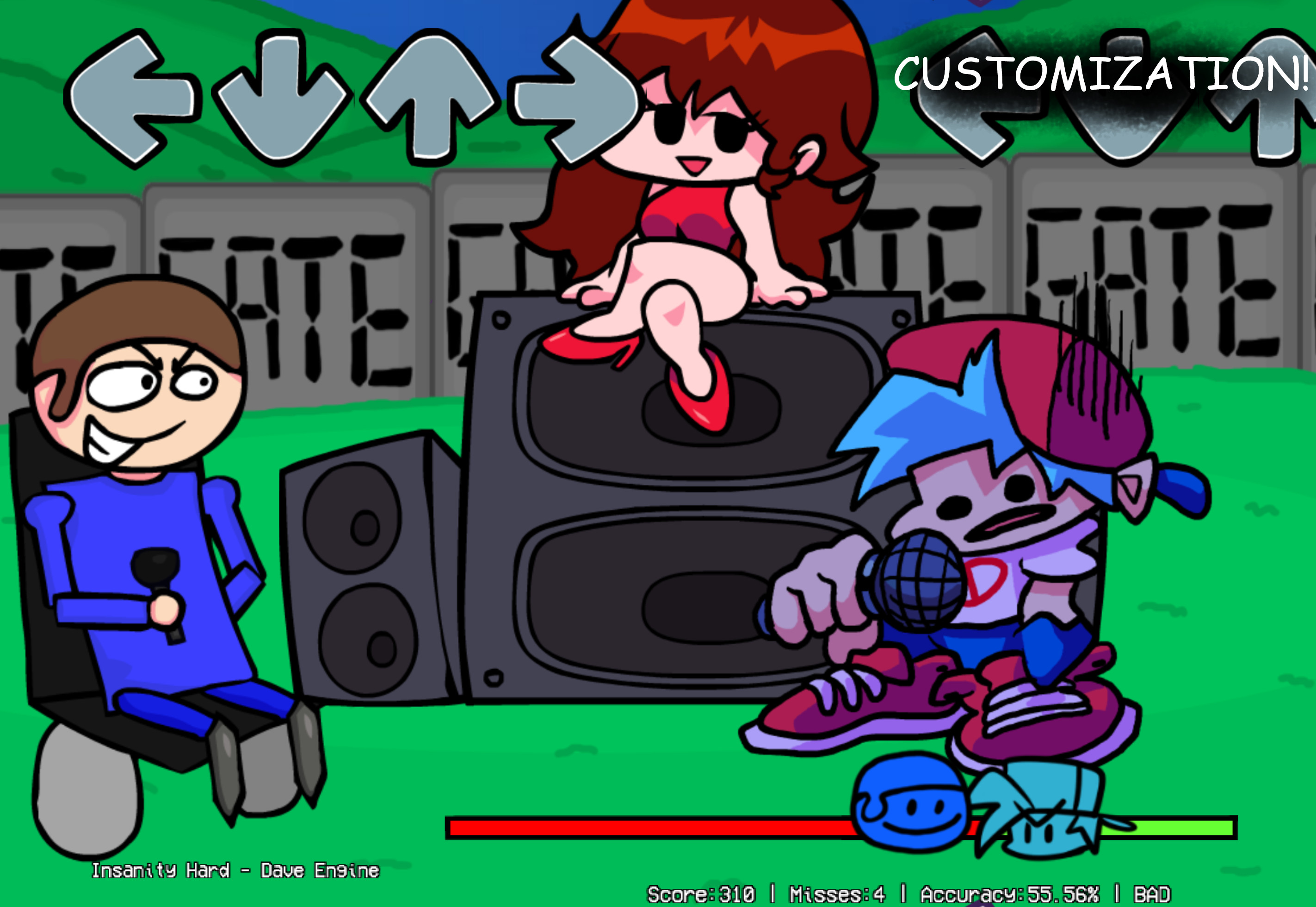 Vs. Dave 1.0: DELUXE! Work In Progress for Friday Night Funkin' | FNF ...