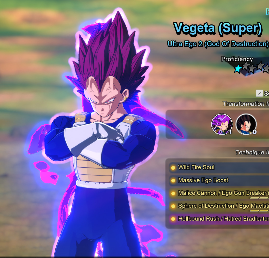 VEGETA ULTRA EGO 2 [WIP] Work In Progress for Dragon Ball: Sparking ...