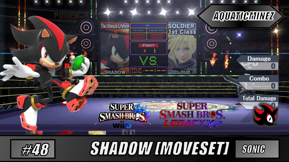 Shadow Moveset Work In Progress for Super Smash Bros. (Wii U) | SSB4U ...