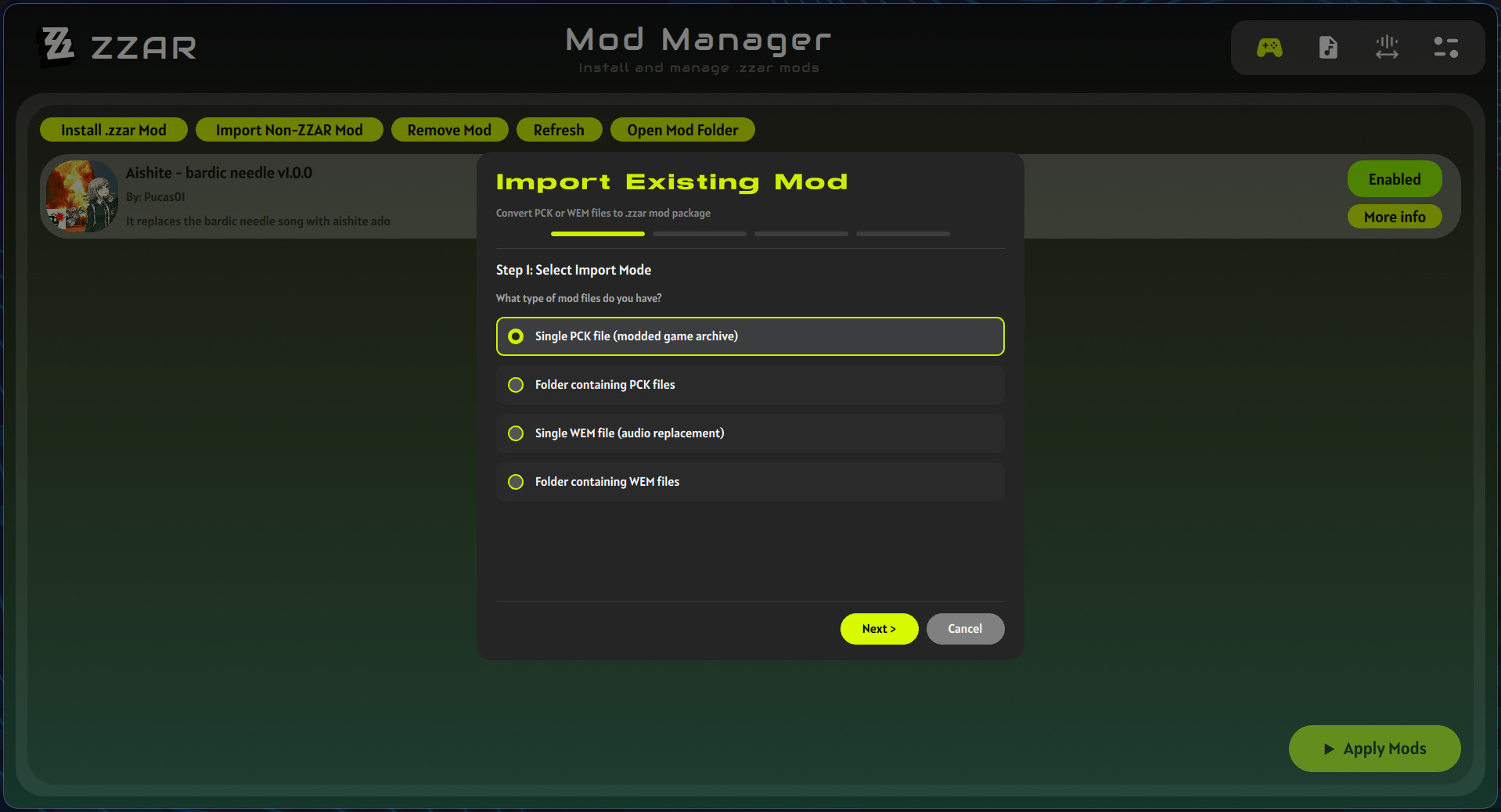 ZZAR (WiP) - a ZZZ audio mod manager/creator Work In Progress for ...
