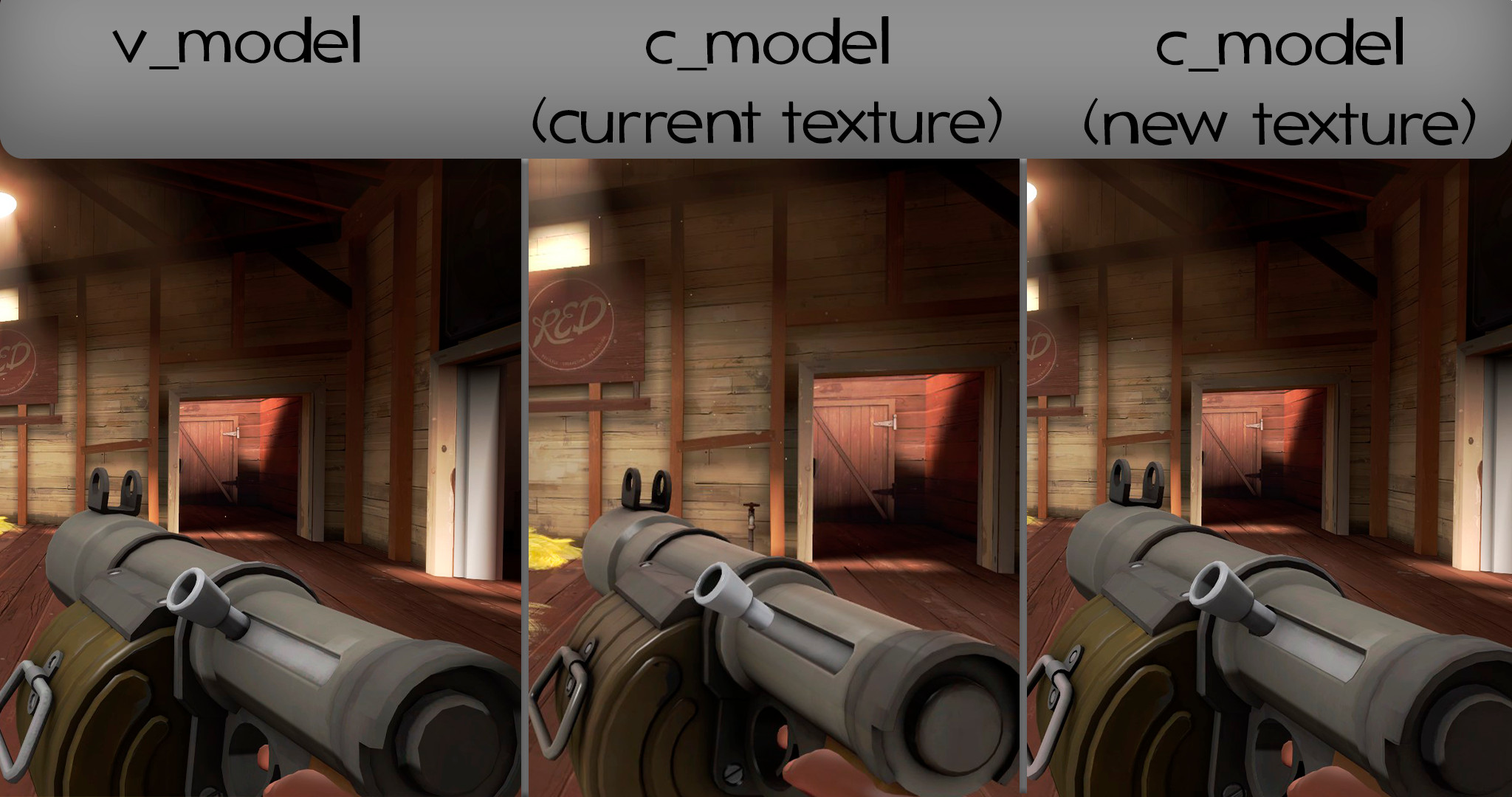 Weapon Texture & Lighting Restoration Work In Progress for Team ...