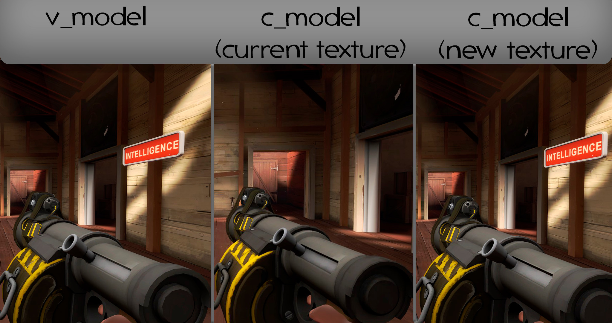 Weapon Texture & Lighting Restoration Work In Progress for Team ...