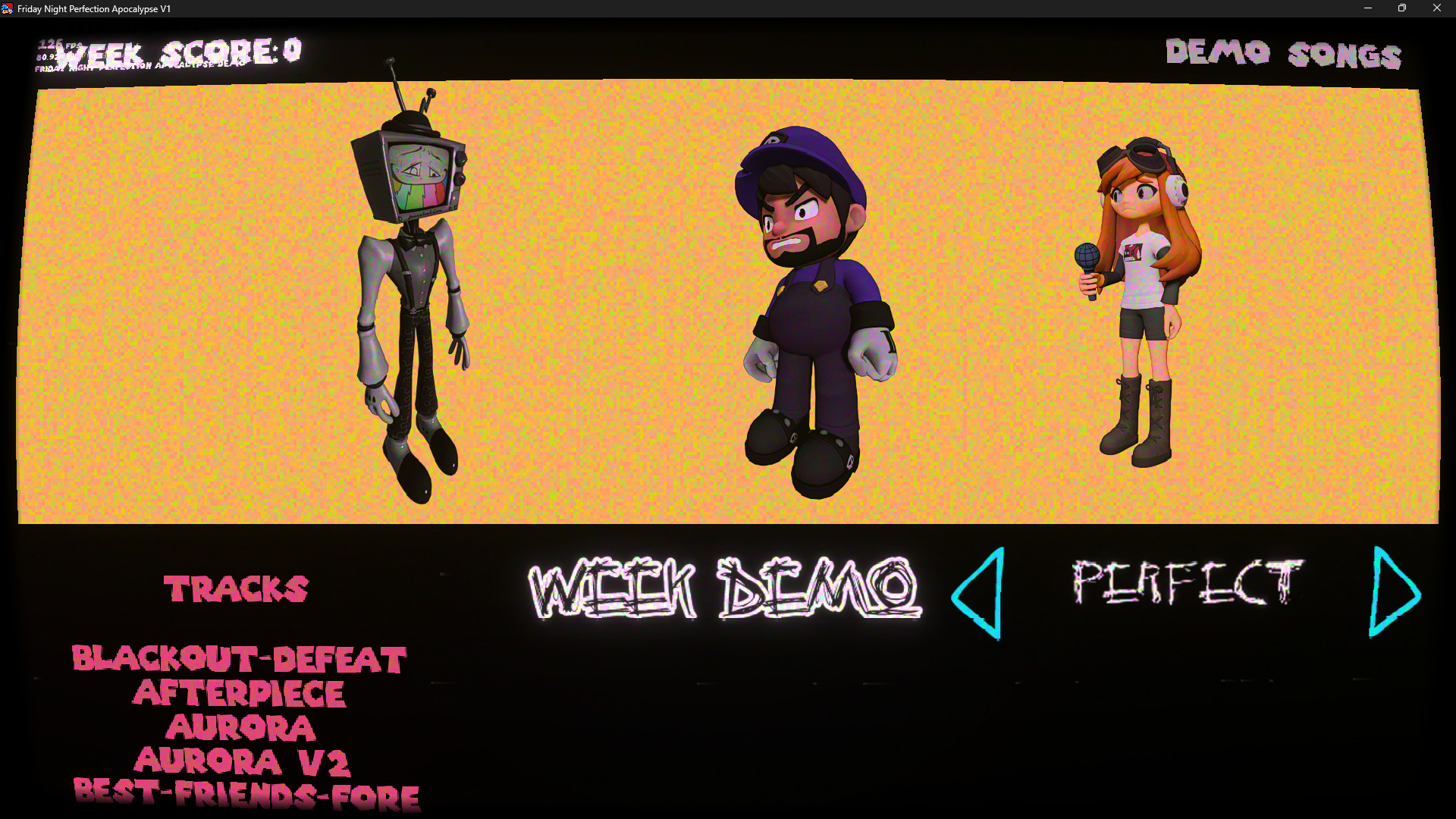 Friday Night Perfection Apocalypse v1 demo is out Work In Progress for ...