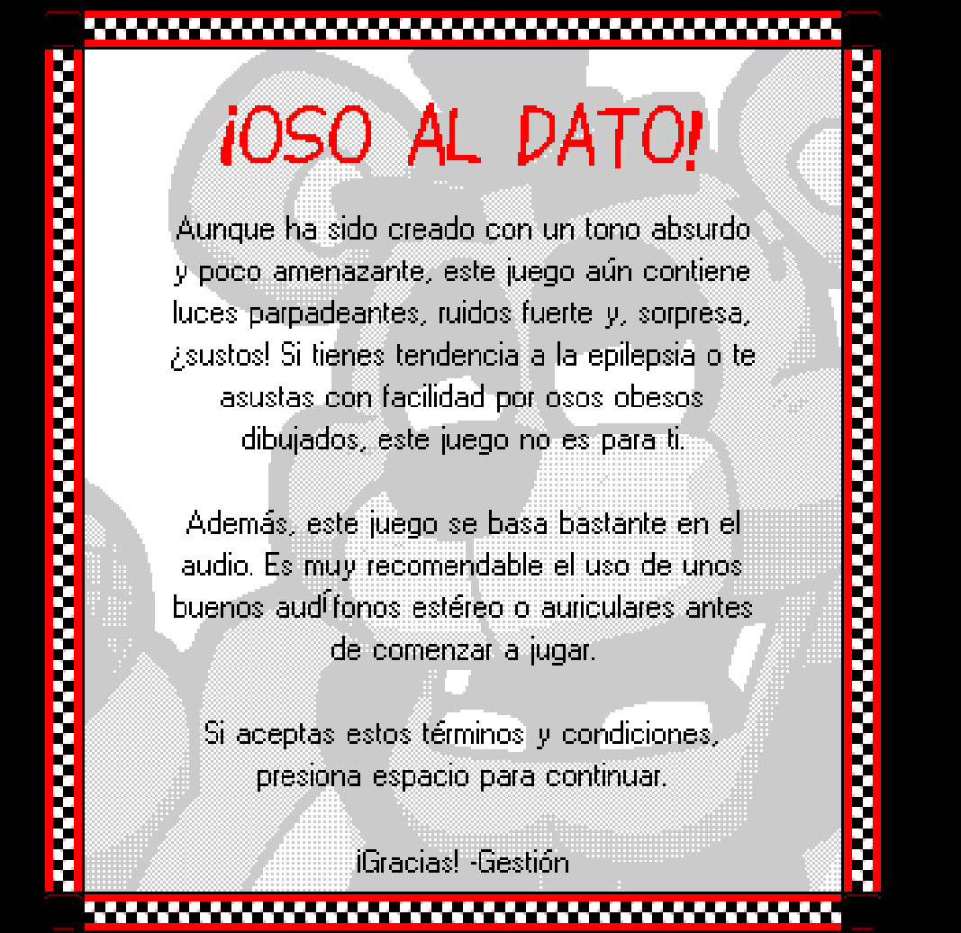 Spanish Translation Work In Progress for Five Nights at Frickbear's 3 ...